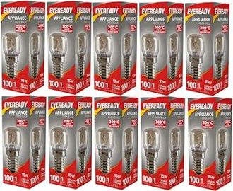 Eveready Appareil - Ampoule petit culot &agrave; vis E14 Ampoule Passe au micro-ondes/four - 15 W (Lot de 10)