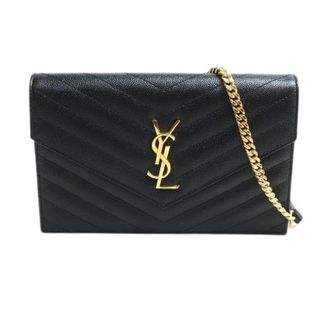 Saint Laurent Pre-owned Cassandra Leder Chain Wallet - - Pre-owned - Damen - Schwarzk - ONE SIZE