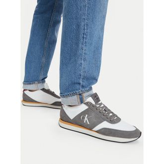 Calvin Klein Sneakers Calvin Klein Retro Runner Band Lth-Su HM0HM02212 Grau