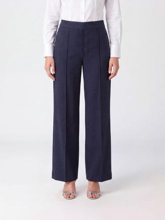Semicouture Hoch taillierte Hose mit weitem Bein aus Stretch-Viskose-Jersey
