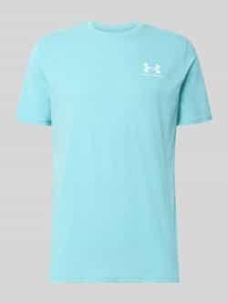Under Armour T-Shirt mit Logo und Rundhalsausschnitt