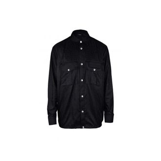 Balmain Oversized Nylon Shirt - - Shirts - Herren - Schwarzk - M