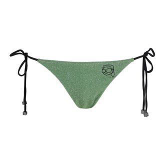 Karl Lagerfeld Ikonik 2.0 Lurex String Unterteil - - Swimwear - Damen - Gr&uuml;n - L