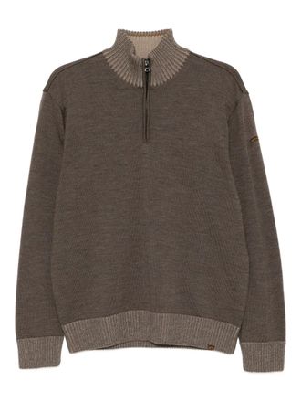 Paul & Shark Pullover mit Rei&szlig;verschluss - Braun