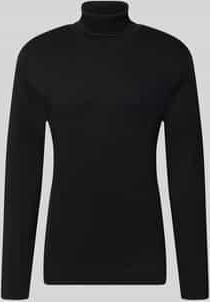 Christian Berg Regular Fit Longsleeve aus reiner Baumwolle mit Rollkragen
