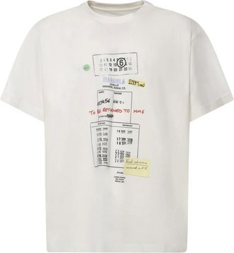 Maison Margiela Homme, Tops, Blanc, Taille: 2XL T-Chemises