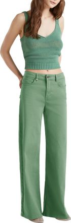 Benetton Damen Pantalone 4wddde029 Hose, grün, 27