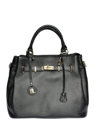 Anna Luchini Schwarz Rindsledertasche