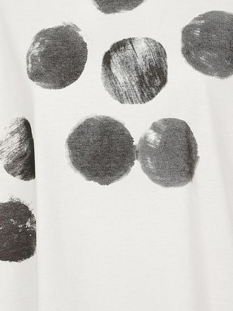 Moyuru Printed Cotton T-Shirt - White