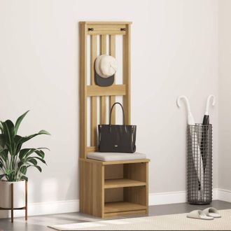 vidaXL Garderobenst&auml;nder sandens 45x40x159,5 cm Massivholz Kiefer - Vidaxl