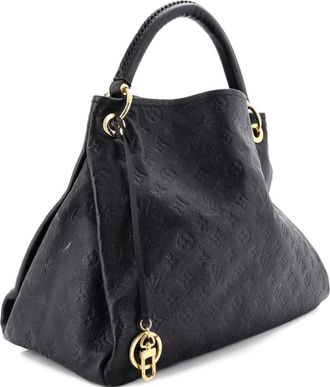Louis Vuitton Artsy Handbag Monogram Empreinte Leather MM hobo bag - Schwarz