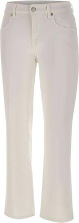 7 For All Mankind Femme, Jeans, Blanc, Taille: W25 Calie Straight Ankle