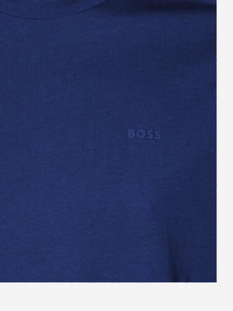 HUGO BOSS Mens T-Shirt Cotton Navy T-Shirts And Polos
