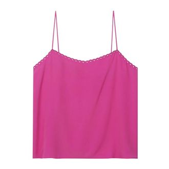 Luisa Cerano &Auml;rmelloses Top - - Tops - Damen - Rosa - XL