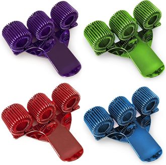 OMG! Farbige Dreifach-Stifthalter mit Clipbefestigung, ideal f&uuml;r Krankenschwestern und &auml;rzte, Packung mit 4 St&uuml;ck in 1 x rot, 1 x blau, 1 x gr&uuml;n und 1 x li