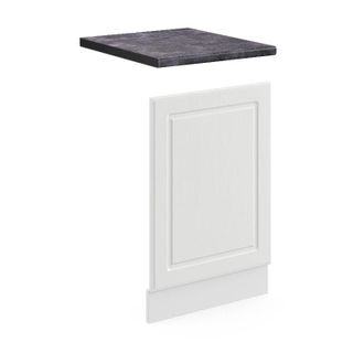 Vicco Frontblende R-Line, Weiß Landhaus, 45 cm, ap Anthrazit