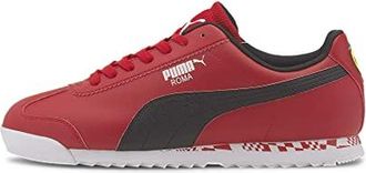 Puma Mixte Ferrari Race Roma Baskets, Rosso Corsa Black White, 41 EU