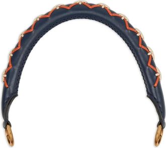 Etro Taschenhenkel aus Leder mit Garndetail - Blau