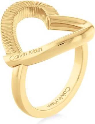 Calvin Klein ring für Damen Kollektion MINIMALISTIC HEARTS Gelbgold - 35000438C