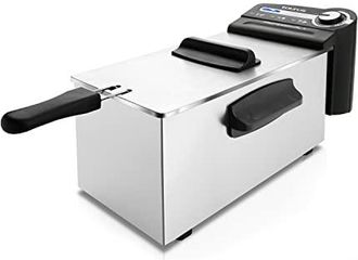 Taurus Taurus Professional 4 - Friteuse électrique 2200W, 4L, Position égouttage huile, pour 5 à 6 portions, Température réglable, Inox