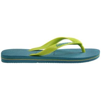 Havaianas Brasil Logo, Tongs Iconiques, Confortables Et R&eacute;sistants, Bandes avec Drapeau Du Br&eacute;sil Et Semelle Antid&eacute;rapant Avec Rayures Color&eacute;es, Unisexe Adultes