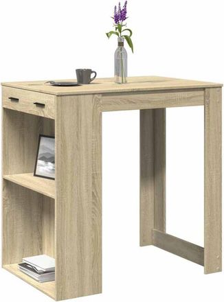 vidaXL Bartisch Sonoma-Eiche 102x70x103,5 cm Holzwerkstoff Vidaxl