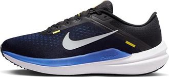 Nike Nike Homme Air Winflo 10 Running Shoe, Black/Wolf Grey-Racer Blue-High Voltage, 41 EU