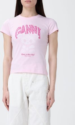Ganni T-Shirt GANNI Femme couleur Rose