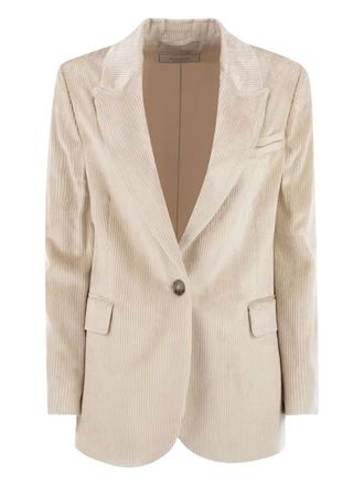 PESERICO blazer &agrave; rayures - Tons neutres