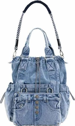 Desigual gro&szlig;er Denim-Rucksack in Blau