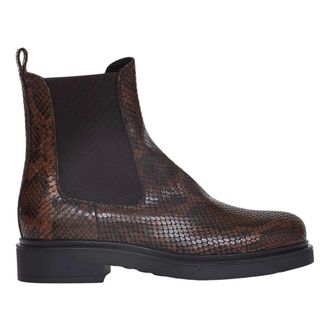 AGL Agl, Femme, Chaussures, Brun, Taille: 38 1/2 EU Bottine Chelsea Imprim&eacute; Python