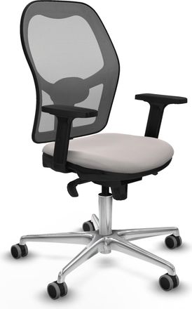 Piqueras y Crespo B&uuml;rostuhl mit Lendenwirbelst&uuml;tze Jorquera mit 2D-Armlehnen, ausgestattet mit 5 Positionen und injiziertem Schaum. Mit Rollen von 65 mm, Parkett, Grau/