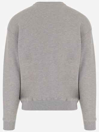 Autry Womens Cotton Sweatshirt With Embroidered Logo Grey Top