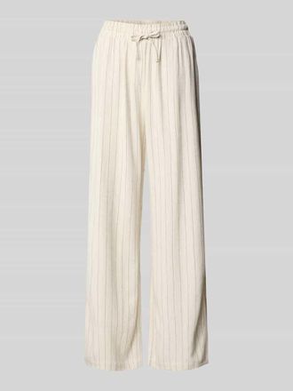 Apricot Stoffhose aus Viskose-Mix mit elastischem Bund
