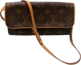 Louis Vuitton Pre-owned Pochette Twin PM Monogram Sac Bandouli&egrave;re - Femme - Pre-owned - Brun - Taille: ONE Size