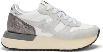 Sun 68 Femme, Chaussures, Multicolore, Taille: 37 EU Baskets Blanches avec semelle 4,5 cm