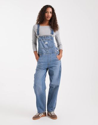 Levi's Jeans-Latzhose in Hellblau mit Vintage-Schnitt