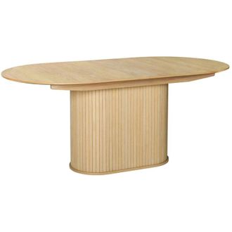 M&S Collection Table &agrave; manger extensible 180/230x95x75 cm ch&ecirc;ne naturel - SKYRA