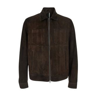 low brand Homme, Vestes, Brun, Taille: L Bomber en daim