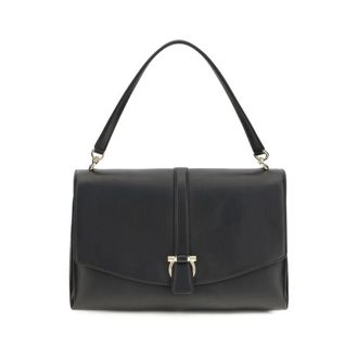 Ferragamo Gancini Lock Schultertasche - - Bags - Damen - Schwarzk - ONE SIZE