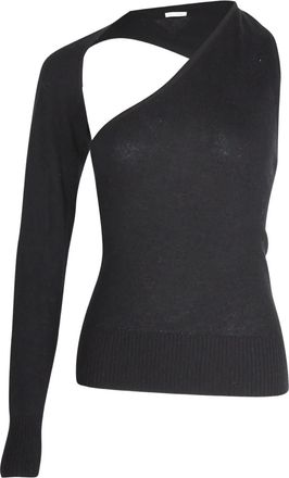 CHRISTOPHER ESBER haut en maille à une épaule - Noir