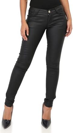 La Modeuse Pantalon enduit &agrave; noeuds