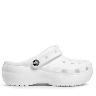 Crocs Pantoletten Crocs Classic Platform Clog W 206750 Wei&szlig;
