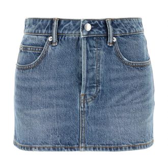 Alexander Wang Denim Mini Rock - - Skirts - Damen - Blau - W25