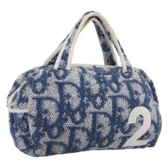 Dior Pre-owned Toile sacs-dior - Femme - Pre-owned - Bleu - Taille: ONE Size