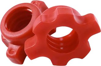 Dioche Spinlock D2PCS Hantelmuttern Rot Spinlock-Kragenschraube Anti-Rutsch-Design f&uuml;r Verbesserte Stabilit&auml;t Beim Gewichtheben Fitness