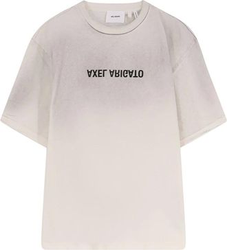 Axel Arigato Homme, Tops, Blanc, Taille: S Distort Light T-Shirt
