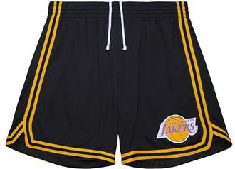 Mitchell & Ness NBA Short de sport pour homme avec logo vintage, Los Angeles Lakers Noir, S