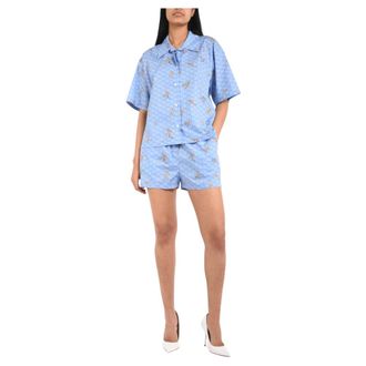 Msgm Msgm, Femme, Shorts, Bleu, Taille: 38 FR Shorts d&eacute;contract&eacute;s