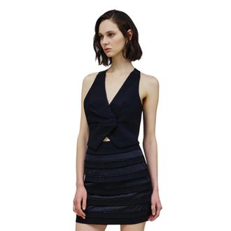 Nenette &Auml;rmellose Weste - - Dresses - Damen - Schwarzk - L